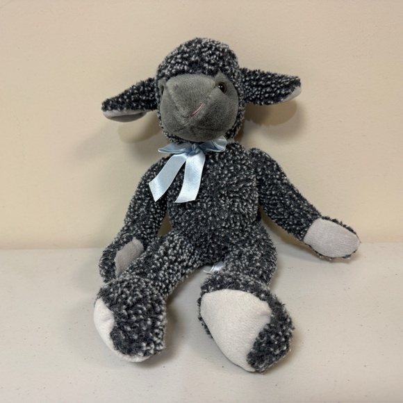 Good Stuff | Toys | Vintage Lamb Plush Toy Stuffed Animal Dark Grey ...